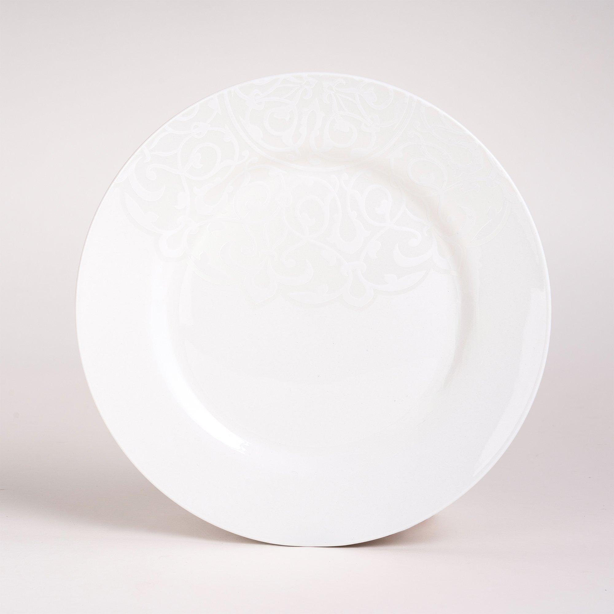La mesa white/gold porcelain 18 pc dinner set - eXtra