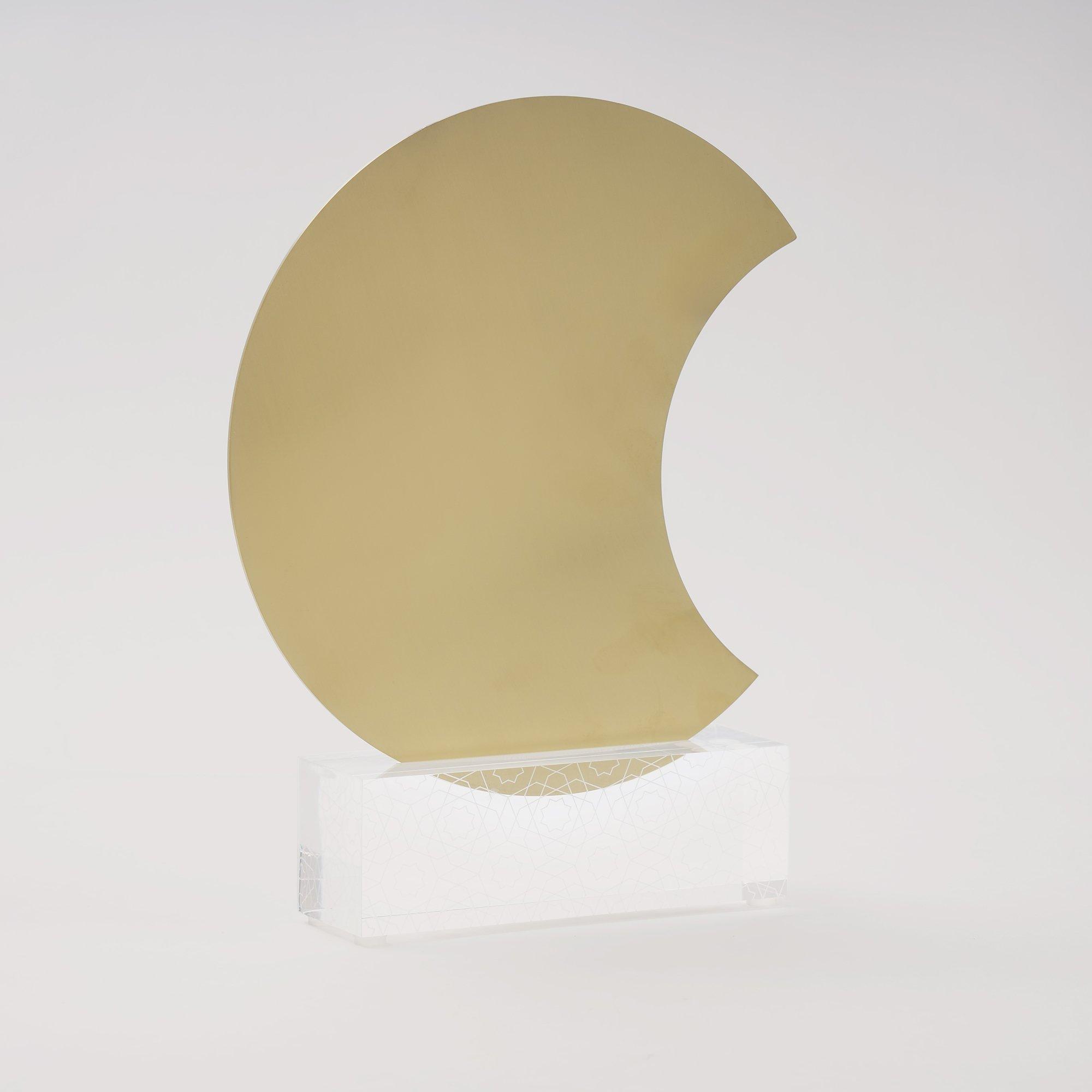 Luster collection acrylic moon home accent, 15.5*5*22.2 cm - eXtra